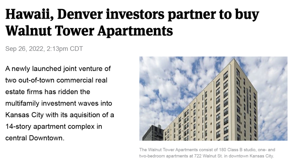 Commercial Real Estate | Walnut Tower – MMG Real Estate Advisors